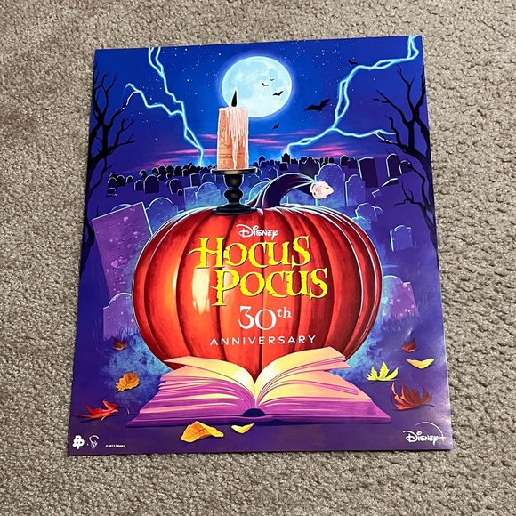 Disney | Art | Disneys Hocus Pocus 3th Anniversary Poster | Poshmark